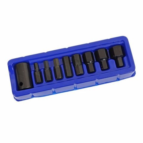 US PRO 9pc Impact Hex Bit Set With 1/2″ DR Bit Holder 3997 | DSD TOOLS