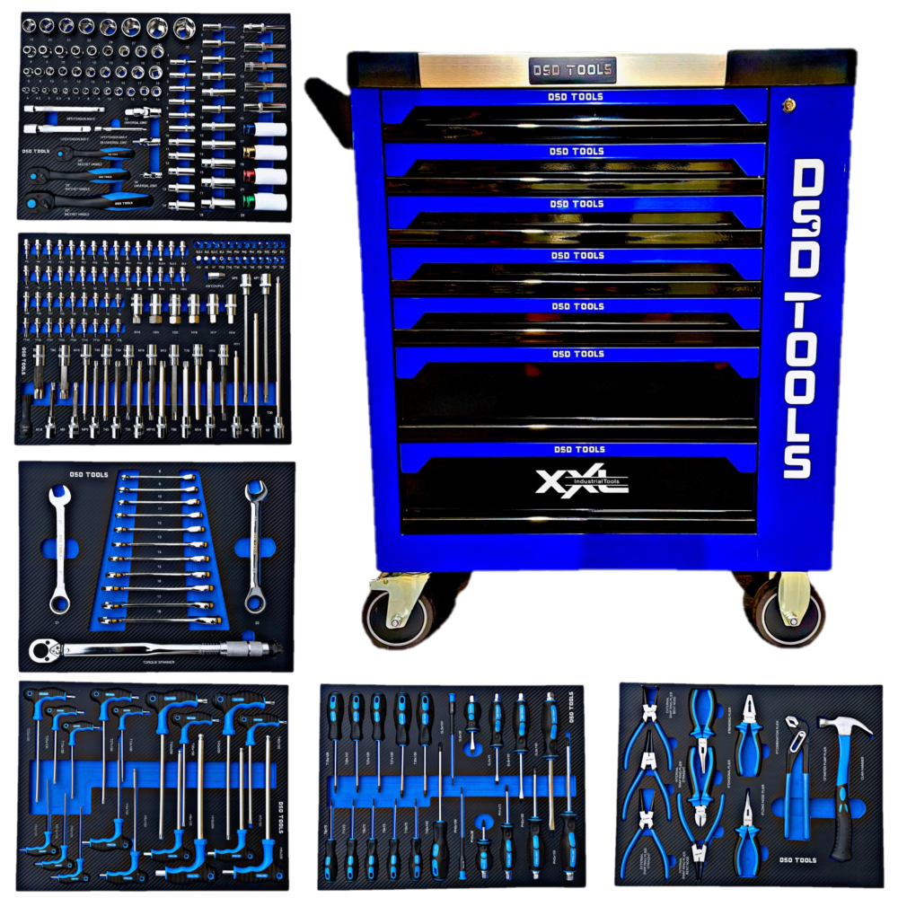DSD TOOLS 7 Drawer Caster Mounted Roller Tool Chest Cabinet | DSD TOOLS