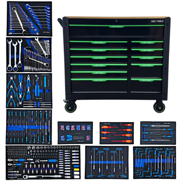 DSD TOOLS 12 Drawers Caster Mounted Roller Tool Chest Cabinet DS1829 ...