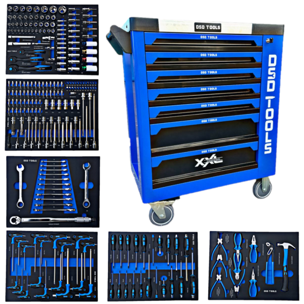 DSD TOOLS 7 Drawer Caster Mounted Roller Tool Chest Cabinet | DSD TOOLS